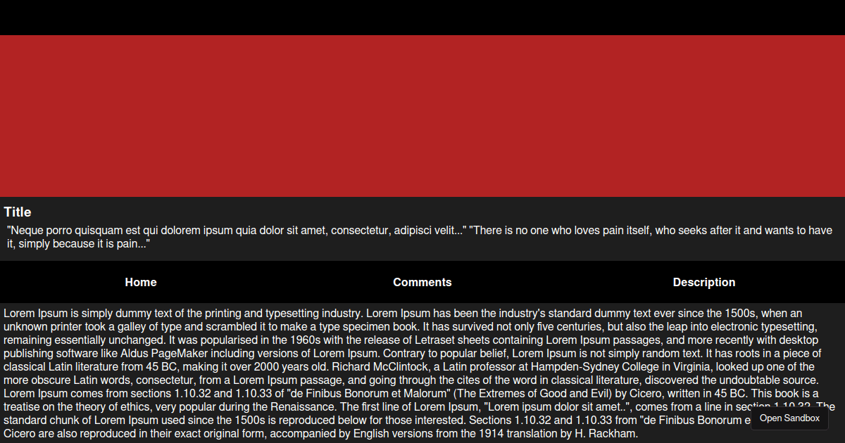 React Sticky Scroll Stack - Codesandbox