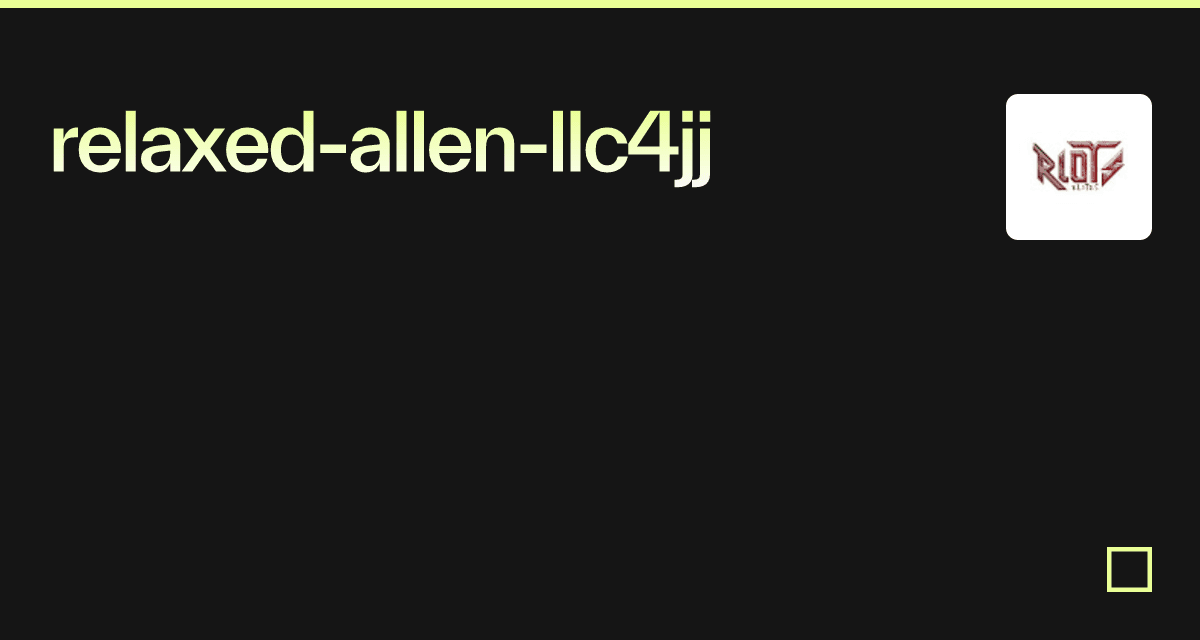 relaxed-allen-llc4jj - Codesandbox