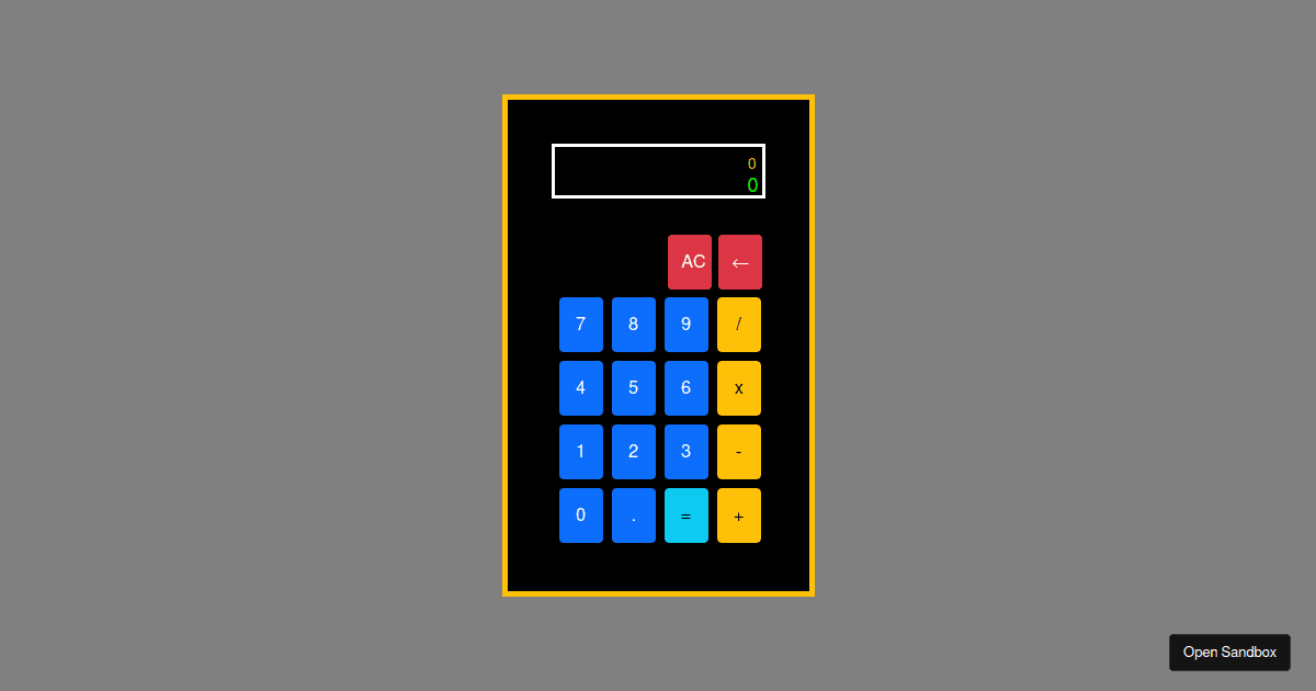 fcc-calculator_app - Codesandbox