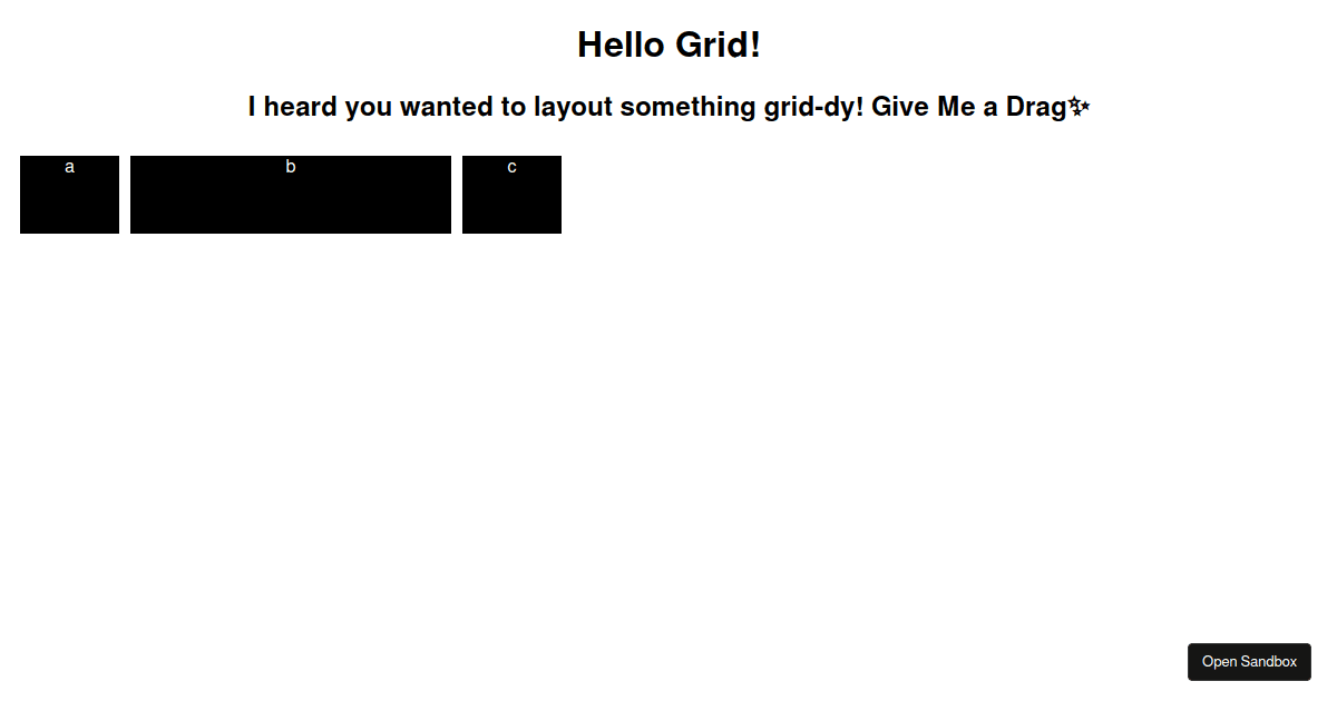React-Grid-Layout - Codesandbox