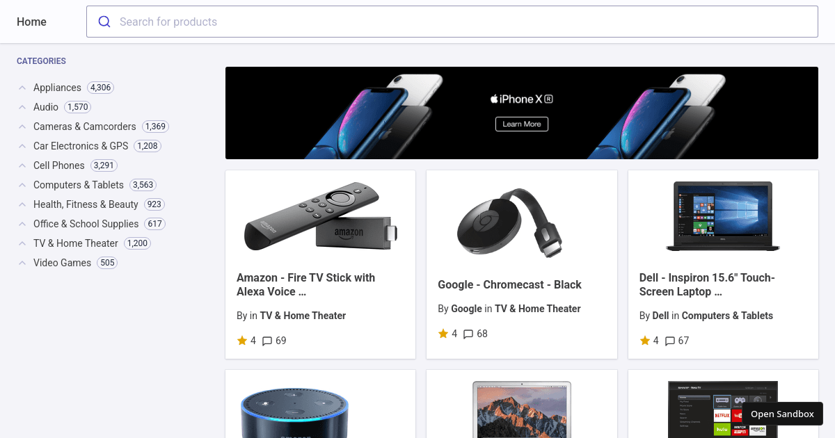 @algolia/autocomplete-example-instantsearch - Codesandbox