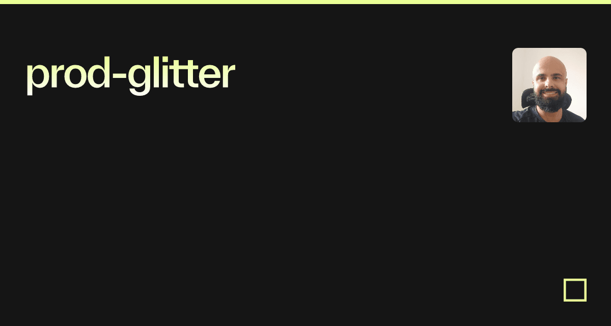 prod-glitter - Codesandbox