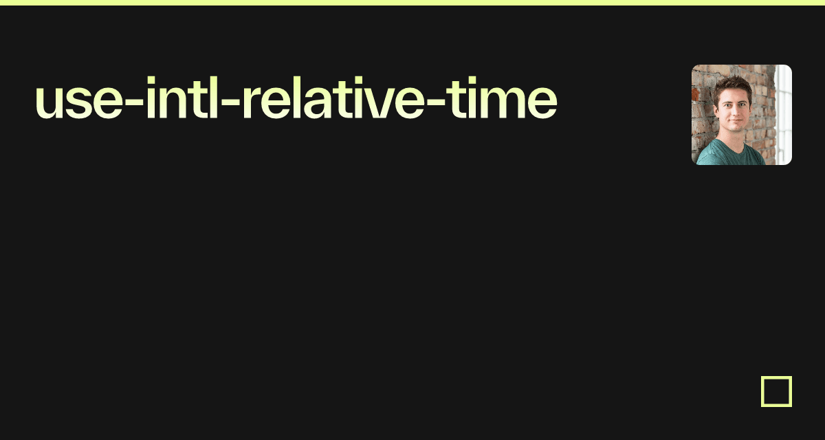use-intl-relative-time - Codesandbox