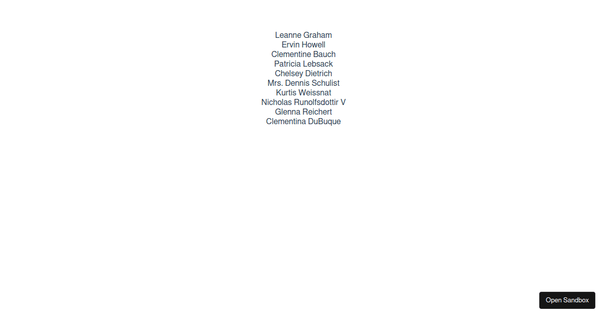 Simple axios plugin demo - Codesandbox