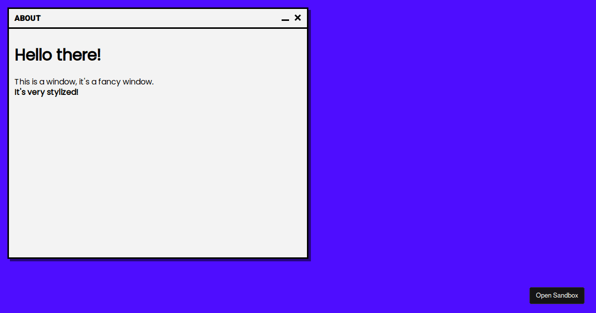 windows - Codesandbox