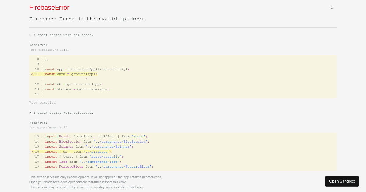 firebase-blog-app - Codesandbox firebase-blog-app - Codesandbox