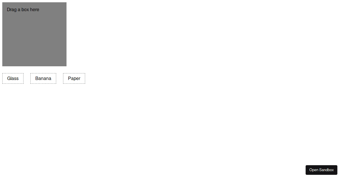 Simple DND Example - Codesandbox