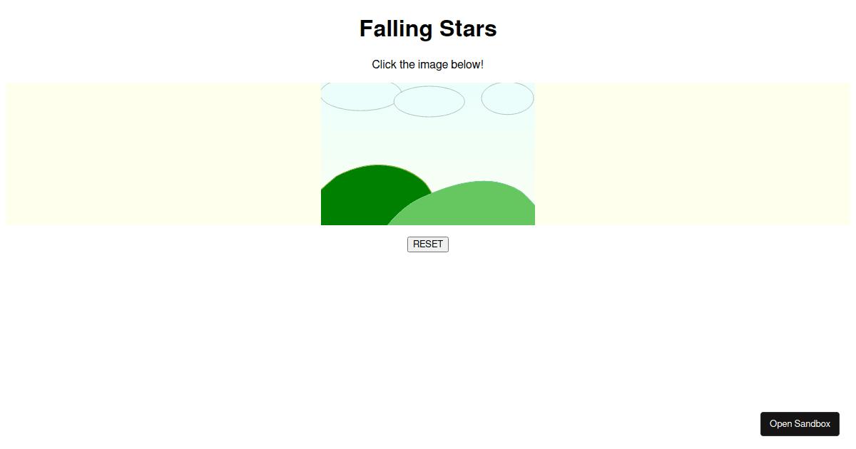 falling stars (css animation dynamically) - Codesandbox falling stars (css animation dynamically) - Codesandbox