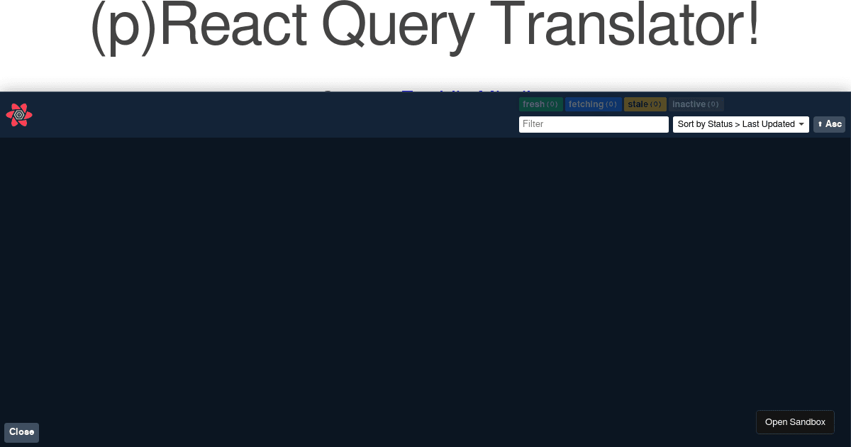 react-query-translate - Codesandbox