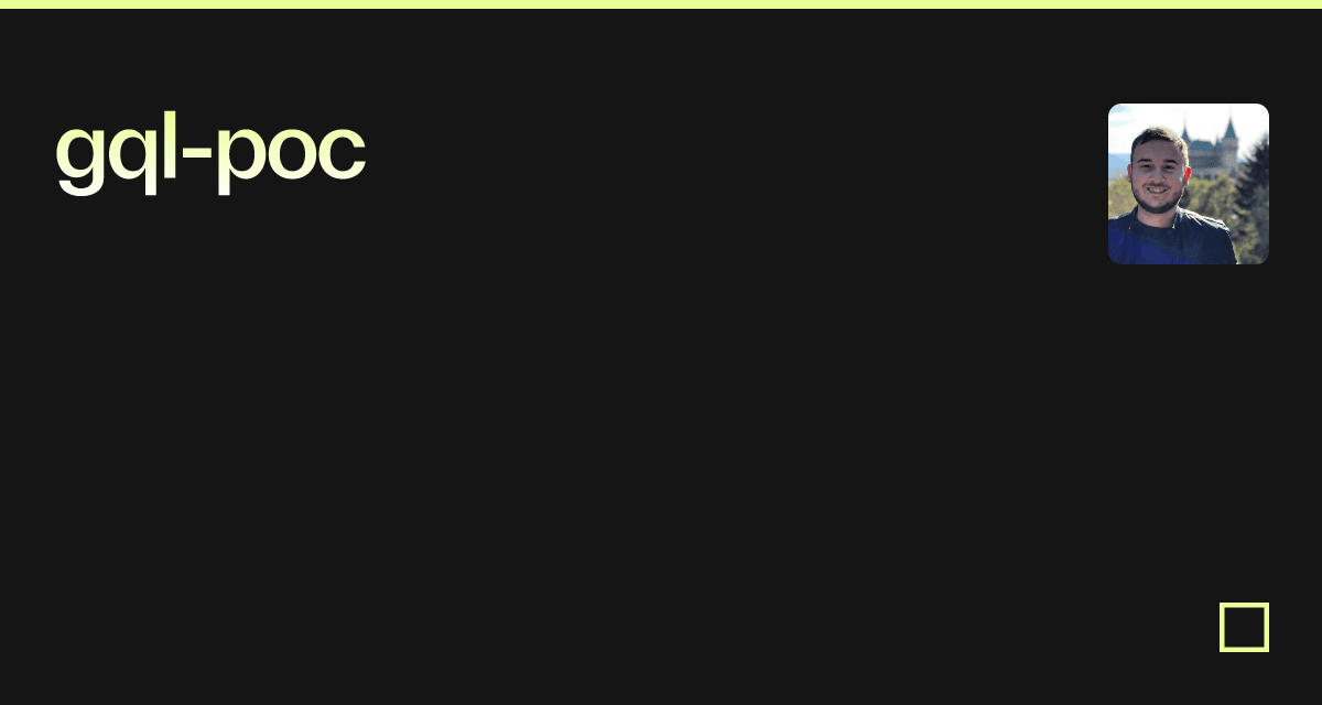 gql-poc - Codesandbox