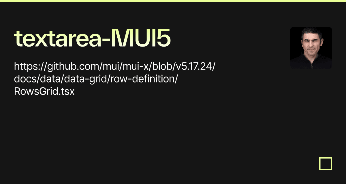 textarea-MUI5 - Codesandbox