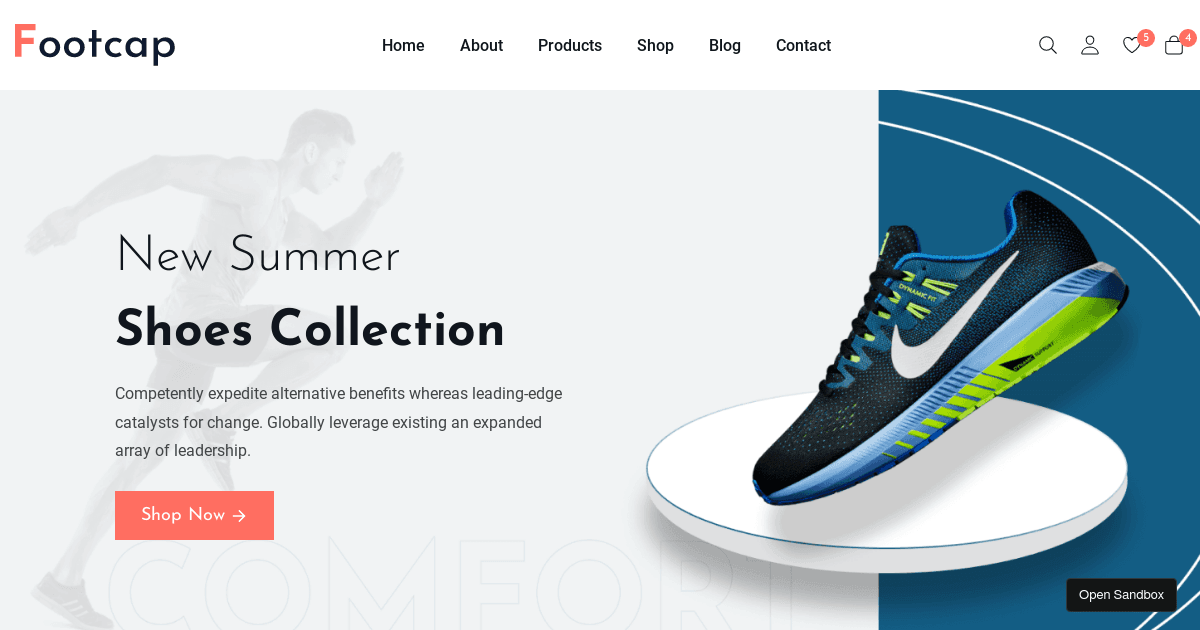 codewithsadee/footcap - Codesandbox