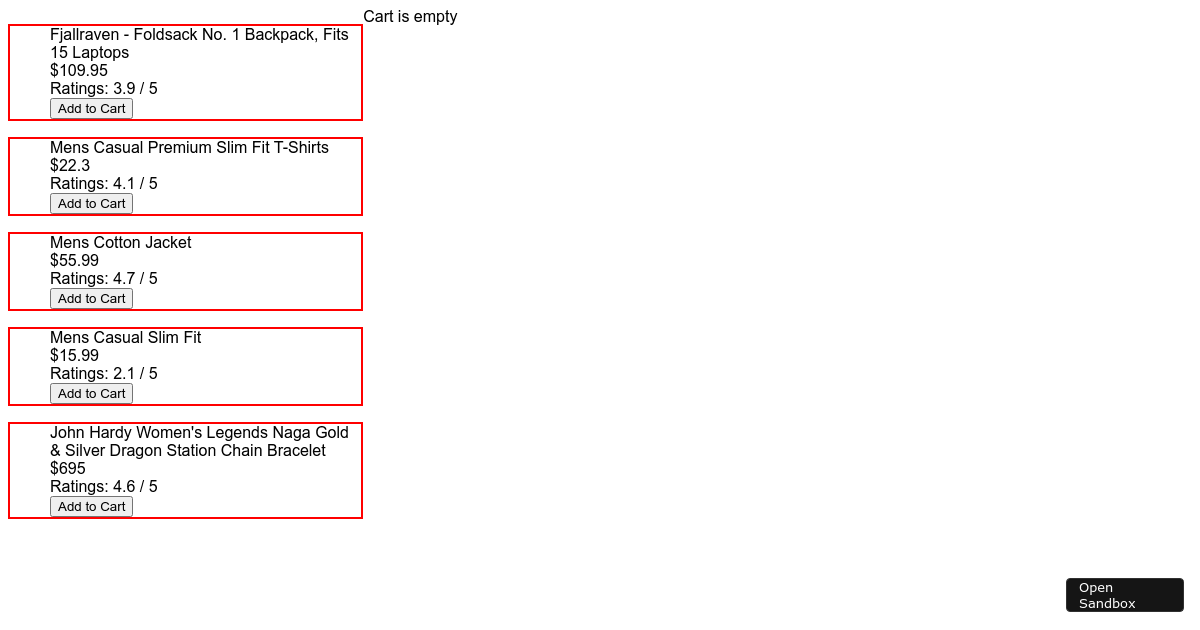 Context Reducer Tutorial Codesandbox 