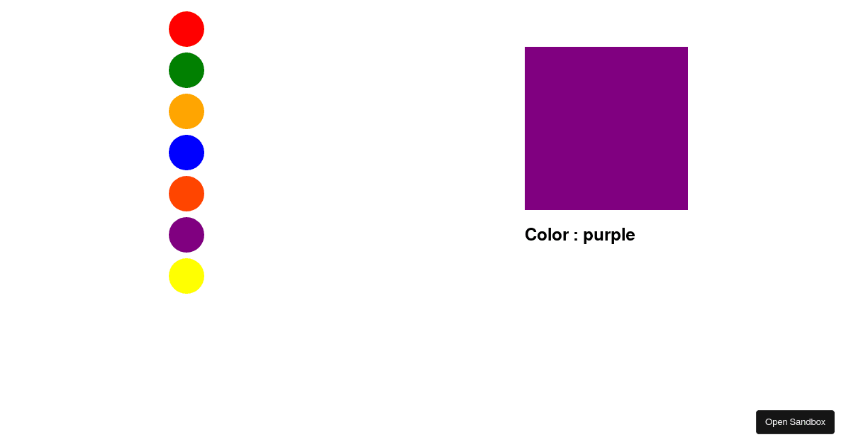 react-colors-app - Codesandbox