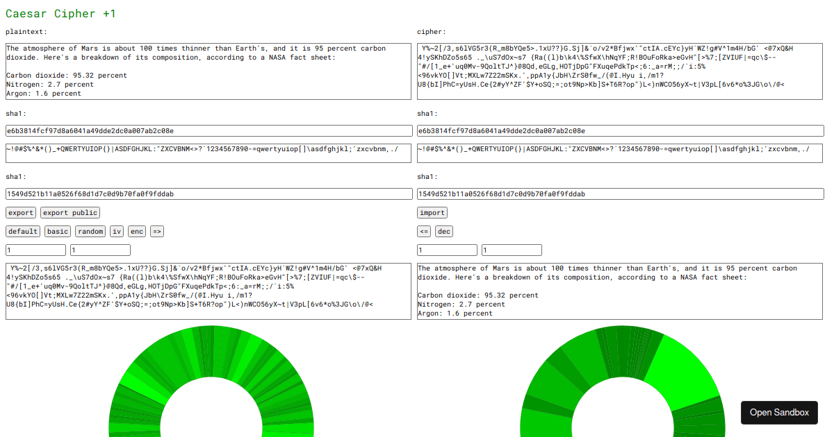 caesar-cipher-plus-one - Codesandbox
