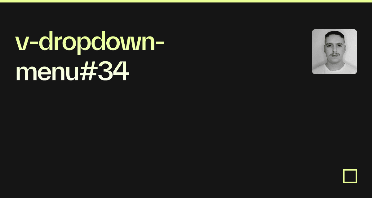 V Dropdown Menu34 Codesandbox