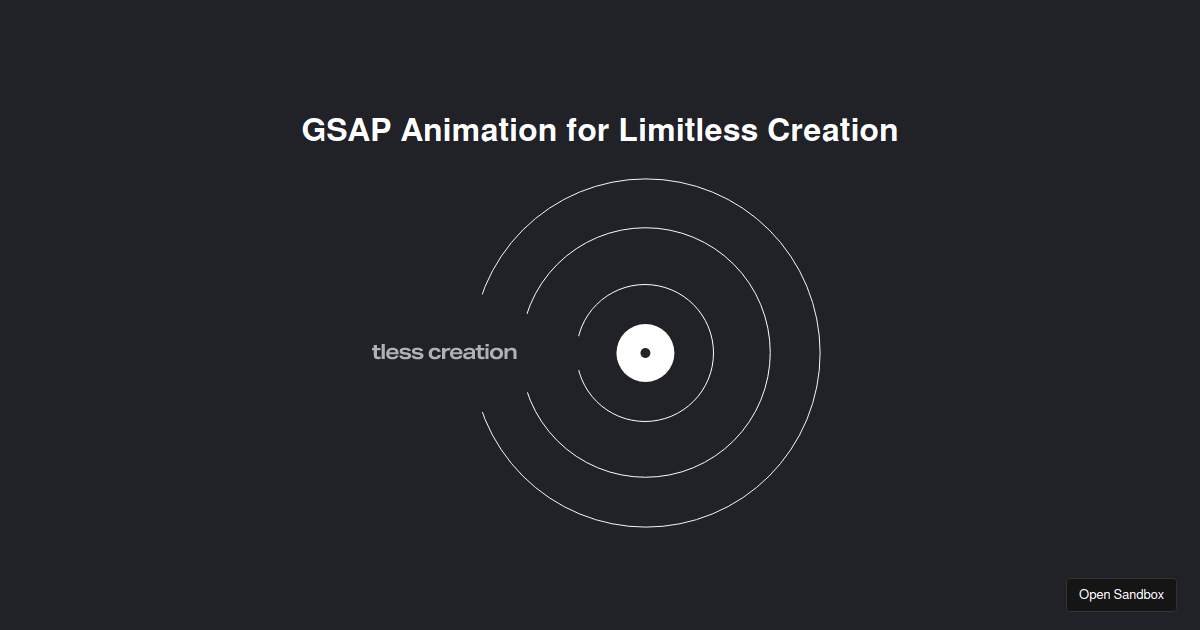 Limitless Creation - Codesandbox