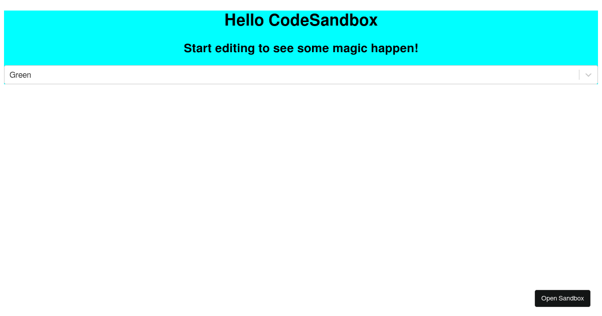 React Select Selected Option Background Color Forked Codesandbox