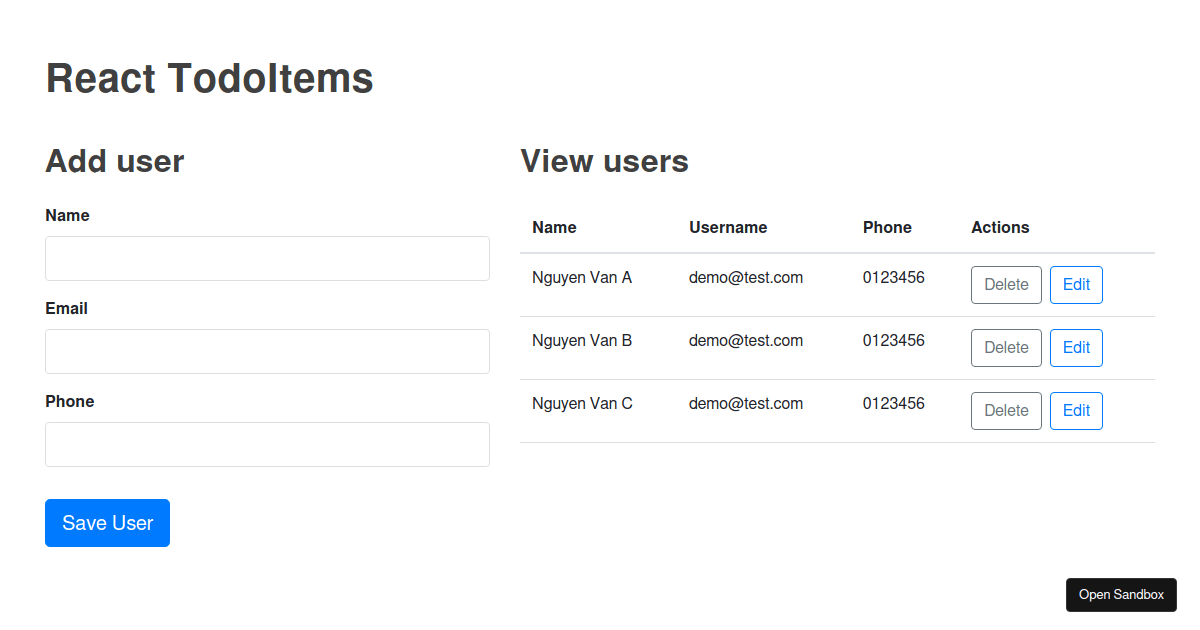 todolist - Codesandbox
