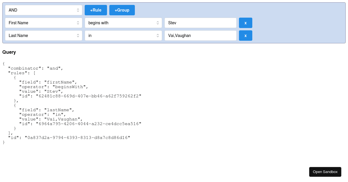 react-querybuilder-mantine-example - Codesandbox