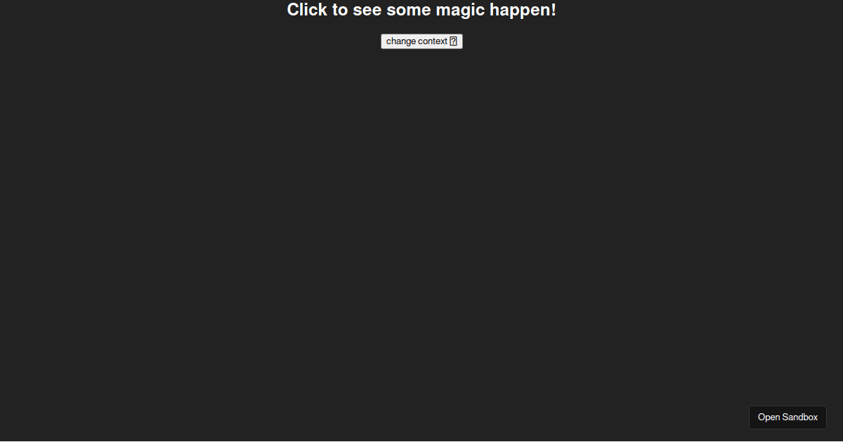 useContext Theme switch - Codesandbox