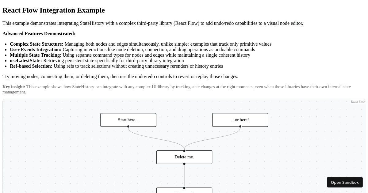 react-flow-history - Codesandbox