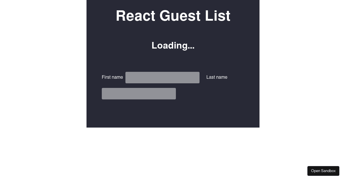 Roland-Rittchen/react-guest-list - Codesandbox