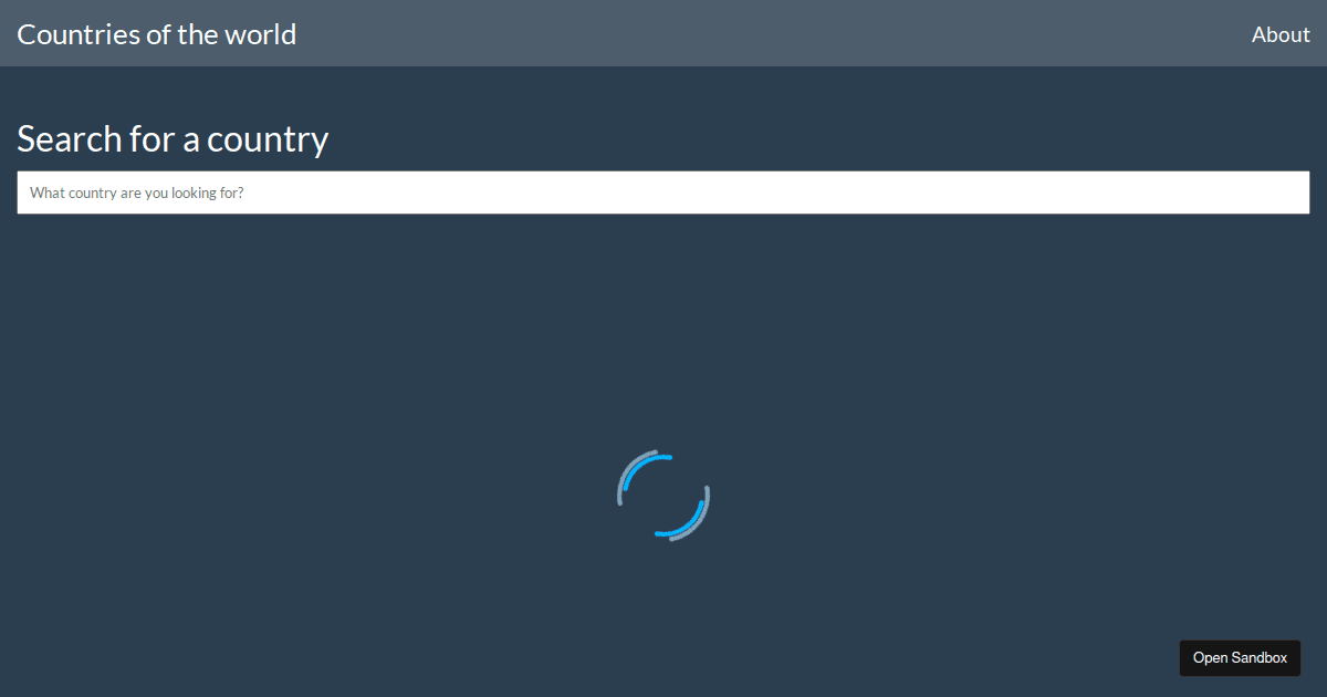 countries-app - Codesandbox