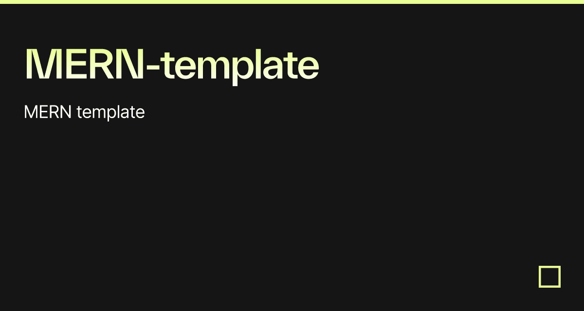 MERN-template - Codesandbox