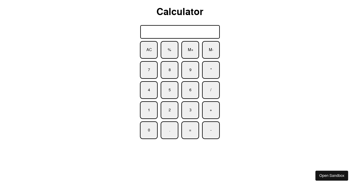 calculator-project - Codesandbox