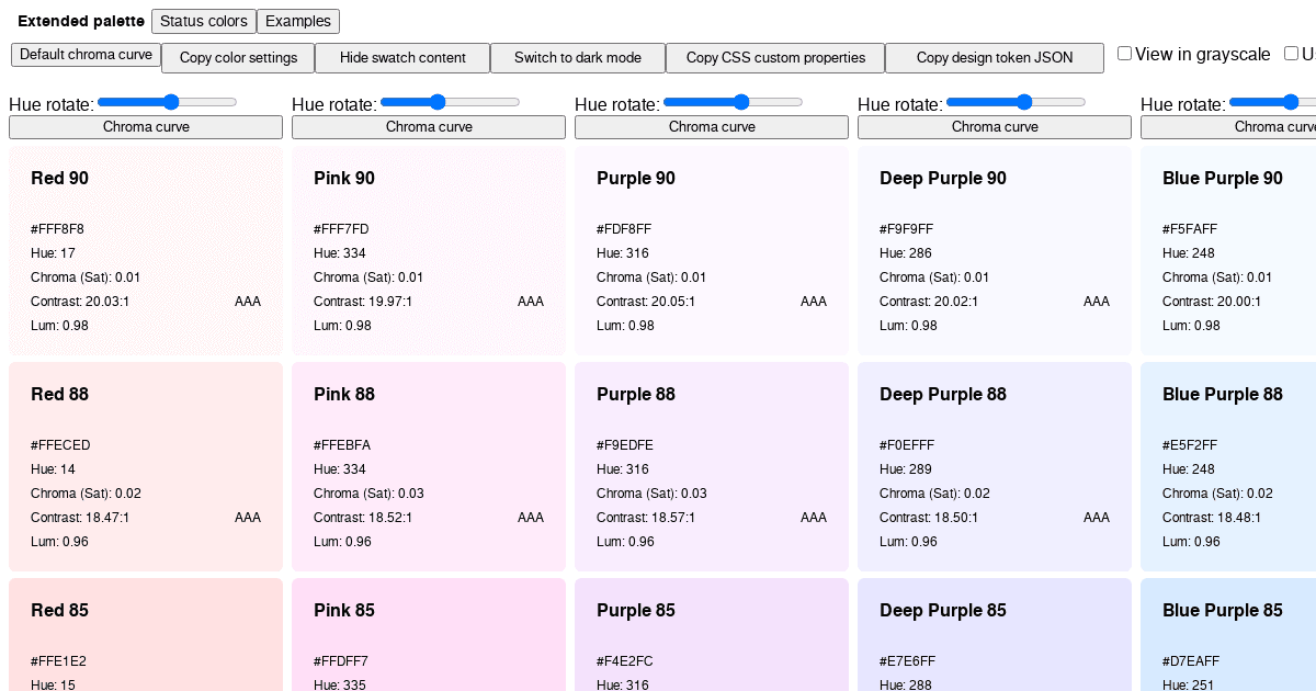 extended-color-palette - Codesandbox