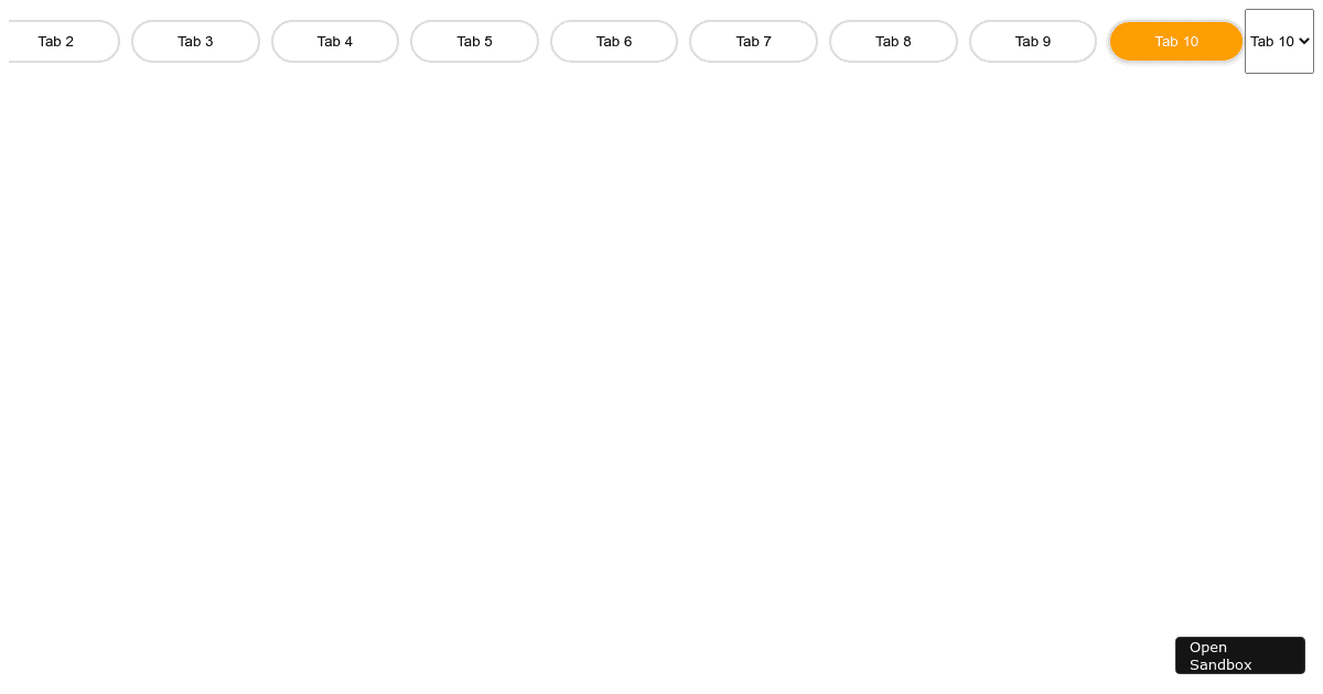 Rc Tabs Like React Tabs Scrollable Example Codesandbox 1771