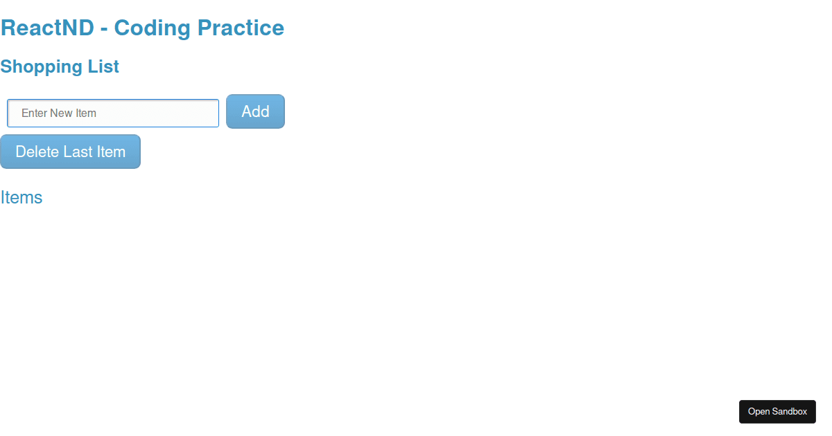 react-shopping-list - Codesandbox