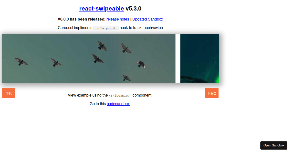 react-swipeable hook image carousel - Codesandbox