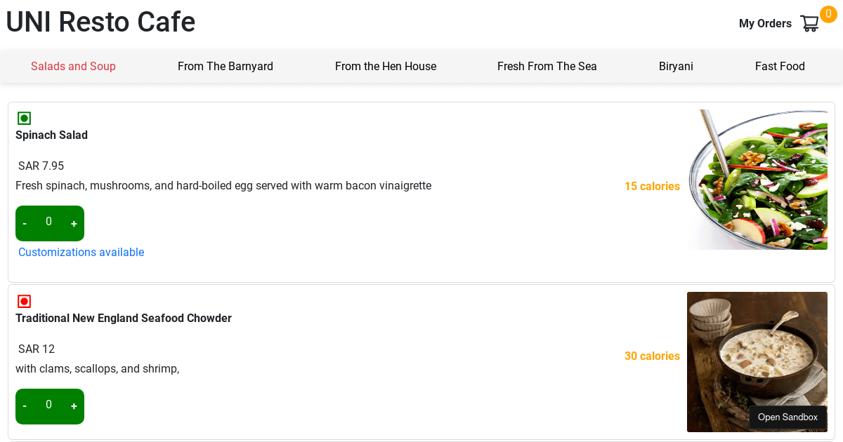 restaurant-name - Codesandbox