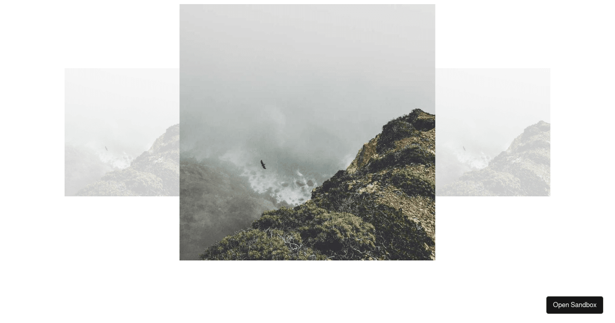 react-slick + react-spring-3d-carousel-2 (forked) - Codesandbox