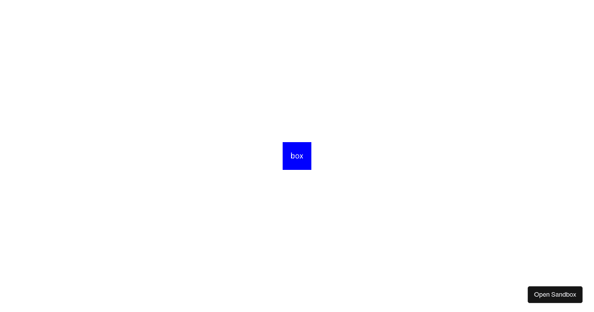 sandbox - Codesandbox