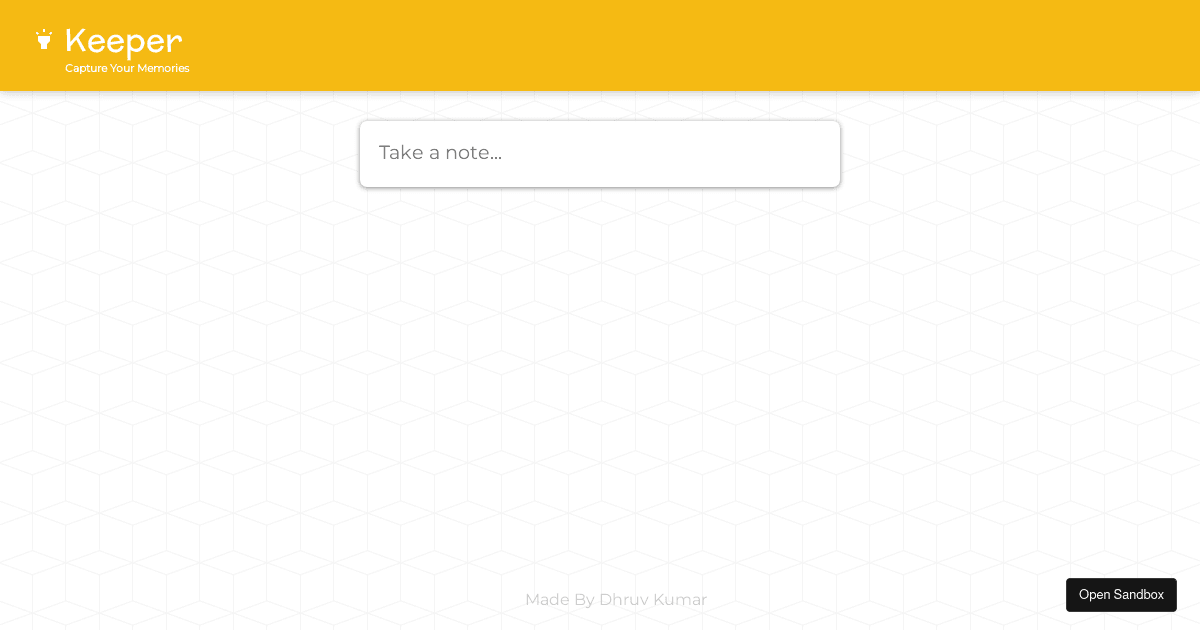 Using Pre Built React Components Codesandbox