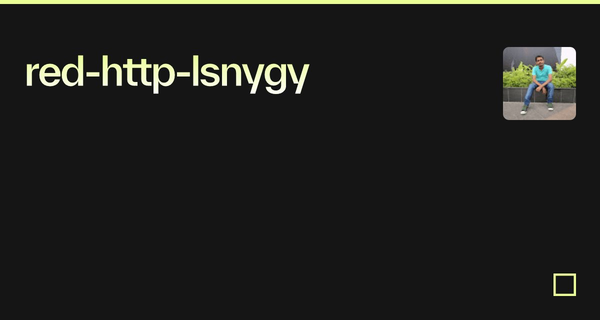 red-http-lsnygy - Codesandbox
