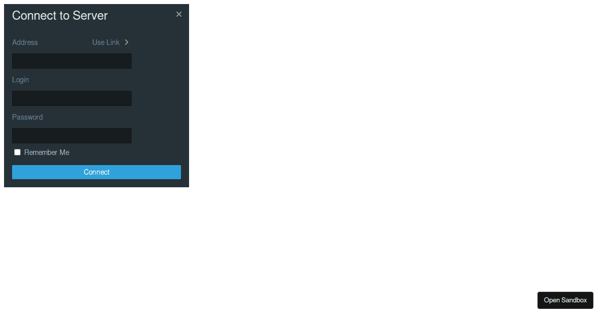 Connect to System Tile - v1 - Codesandbox