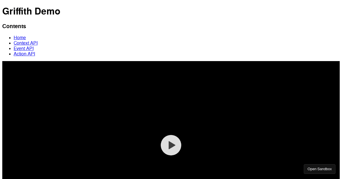 Griffith Codesandbox