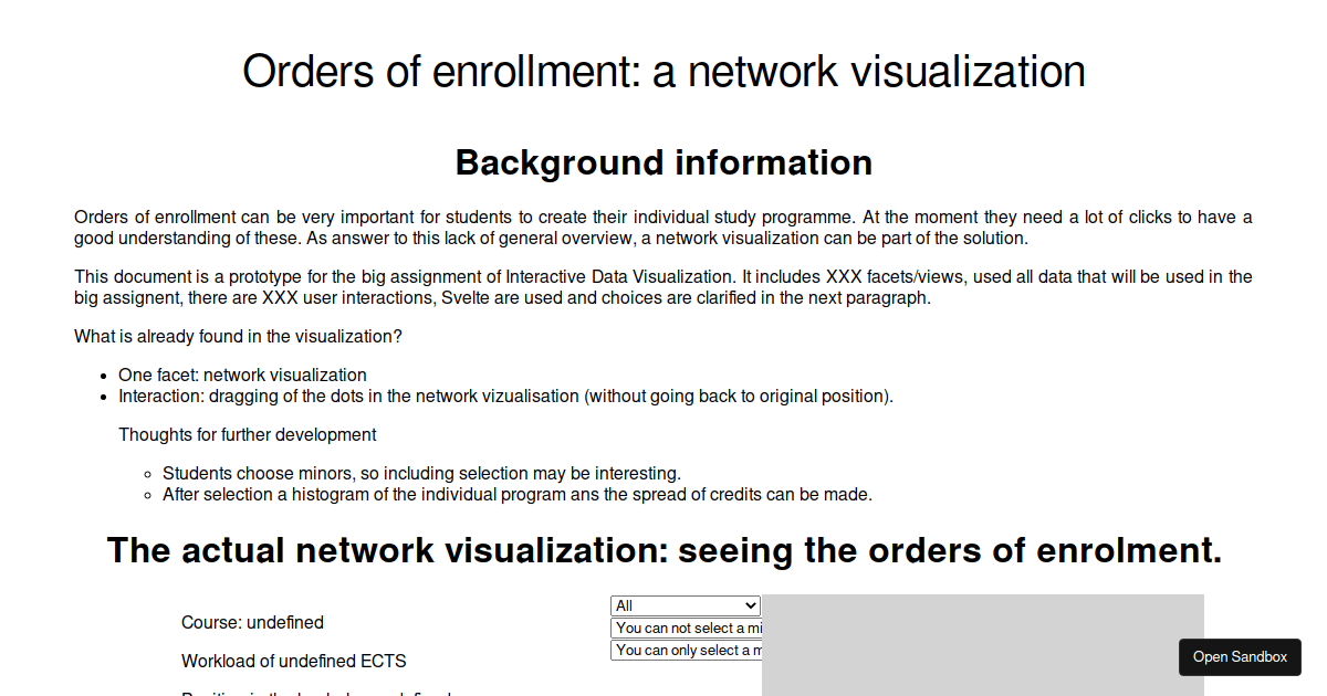 Big assignment - Codesandbox