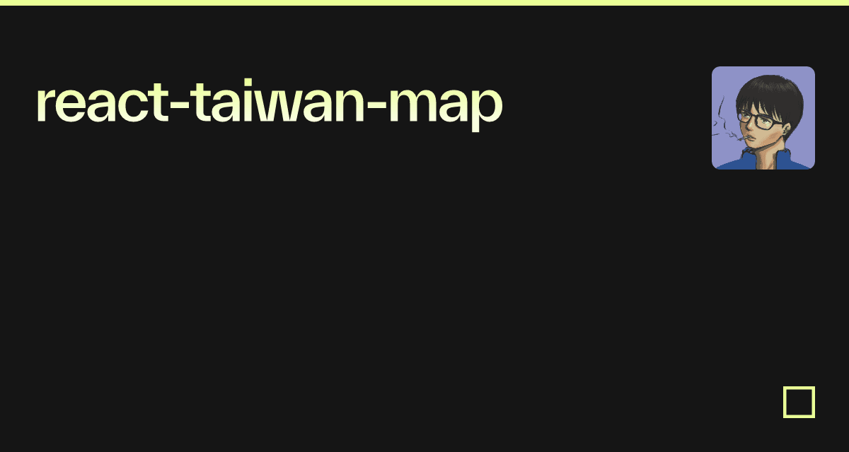 react-taiwan-map - Codesandbox