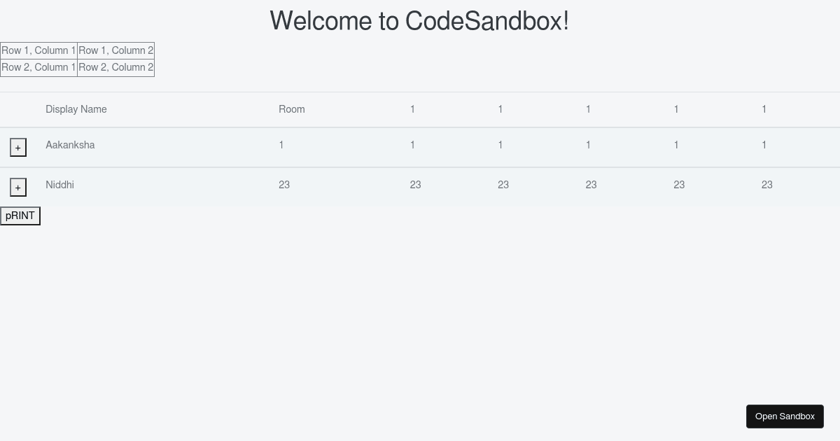 printDemo (forked) - Codesandbox