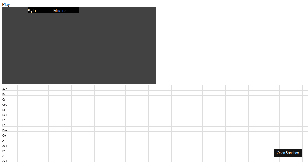 webaudio synth - Codesandbox