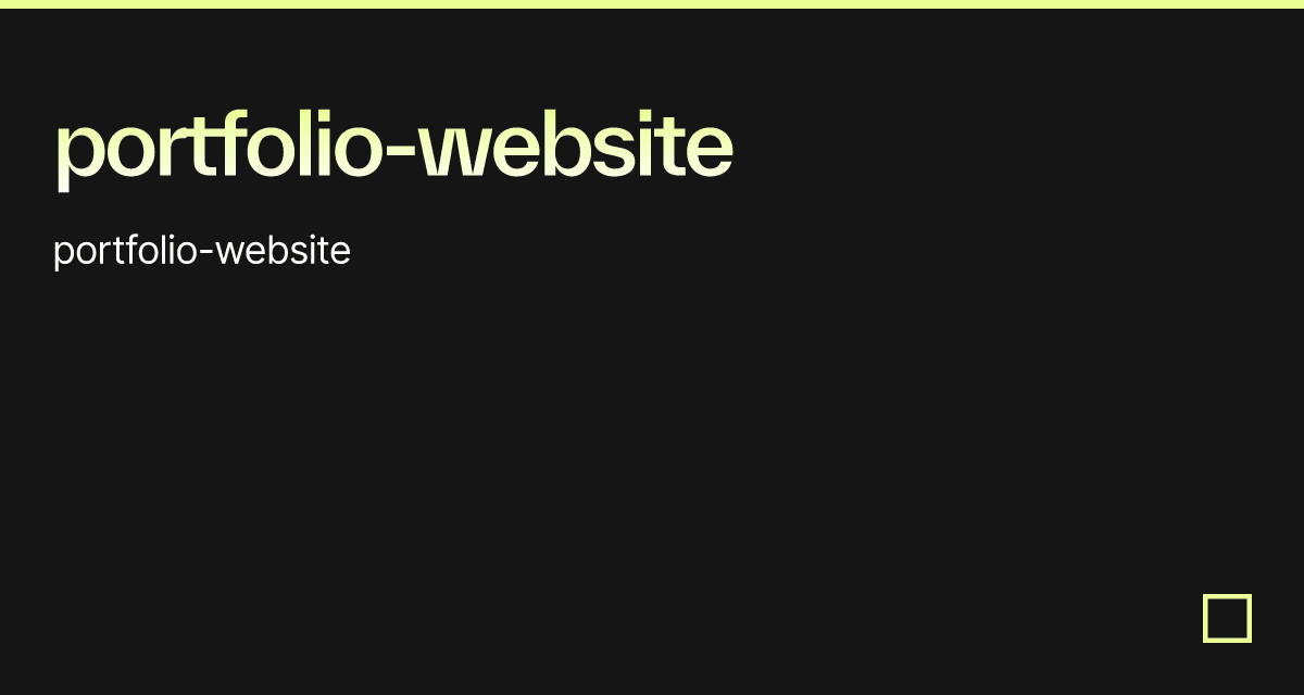portfolio-website - Codesandbox