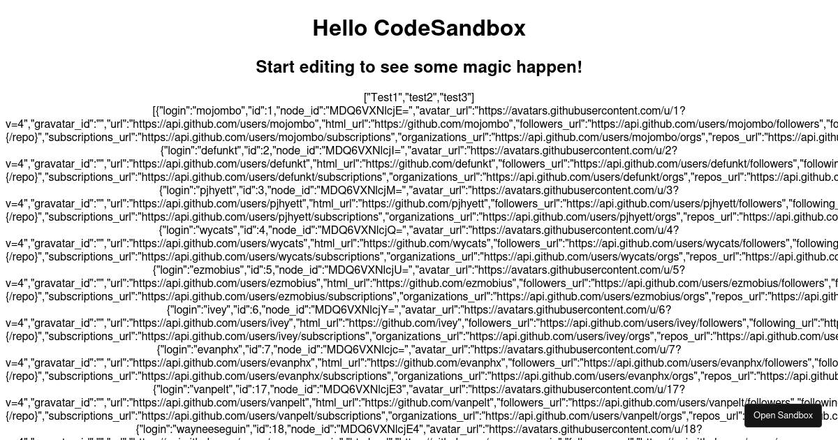 Simple Redux Thunk Example Codesandbox