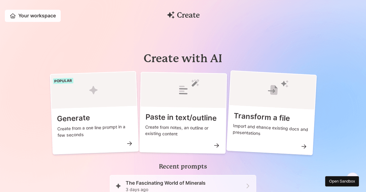Generate flow Section 11 - Codesandbox