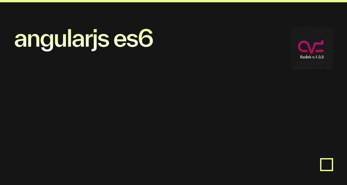 angularjs es6 - Codesandbox