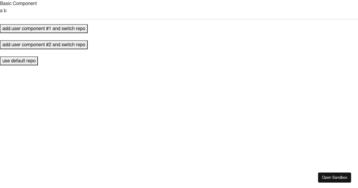 dynamic repo - Codesandbox